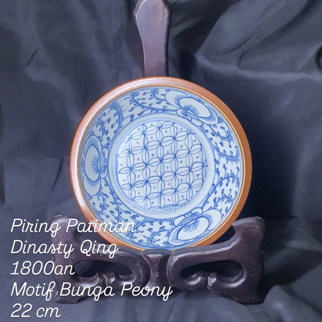 Piring patiman dinasty qing antik jadul 1800an, Antik, Pajangan di ...