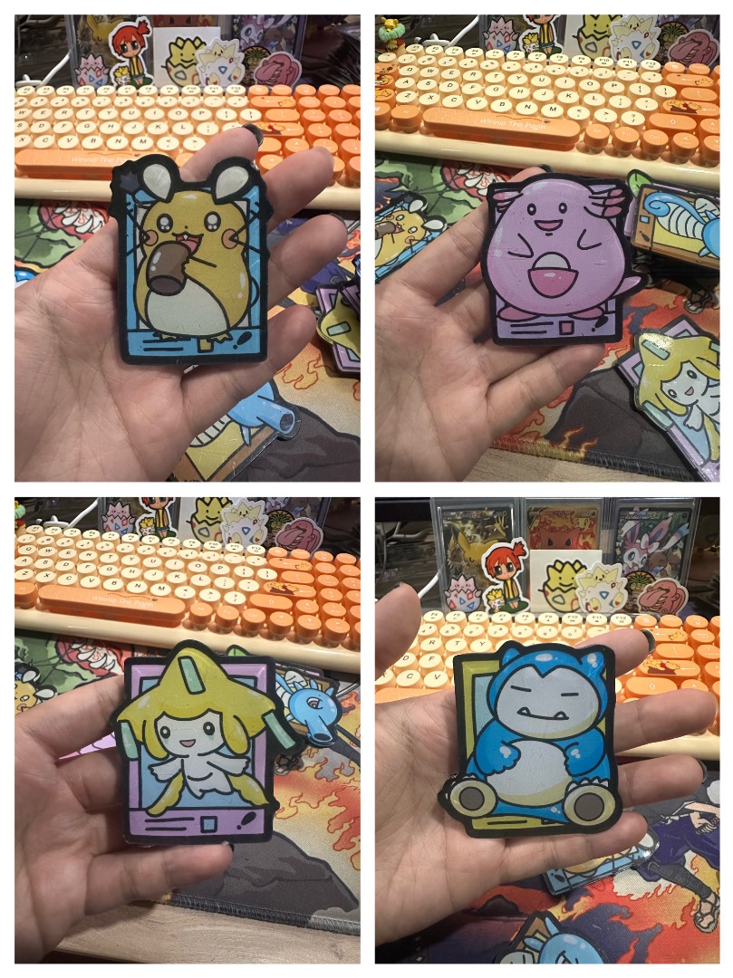 Pokemon Fridge Magnets - Dedenne | Slowpoke | Jirachi | Chansey ...