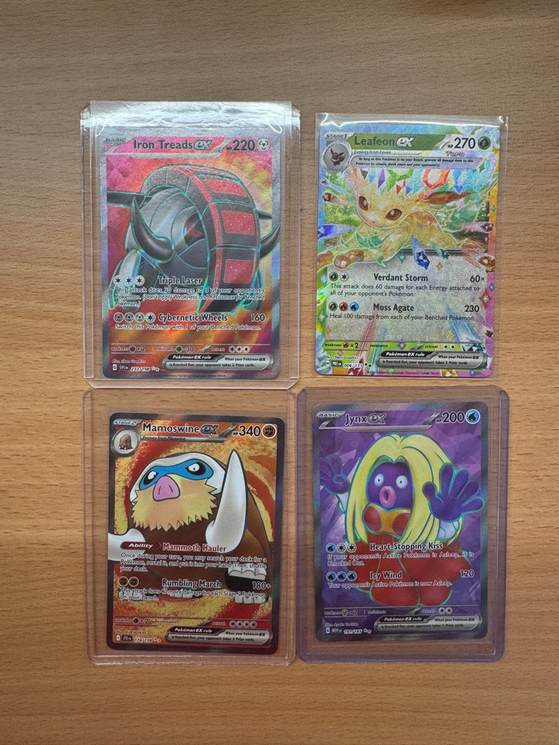 Pokemon Full Art Hits Iron Threads ex FA Mamoswine ex FA Jynx ex FA ...