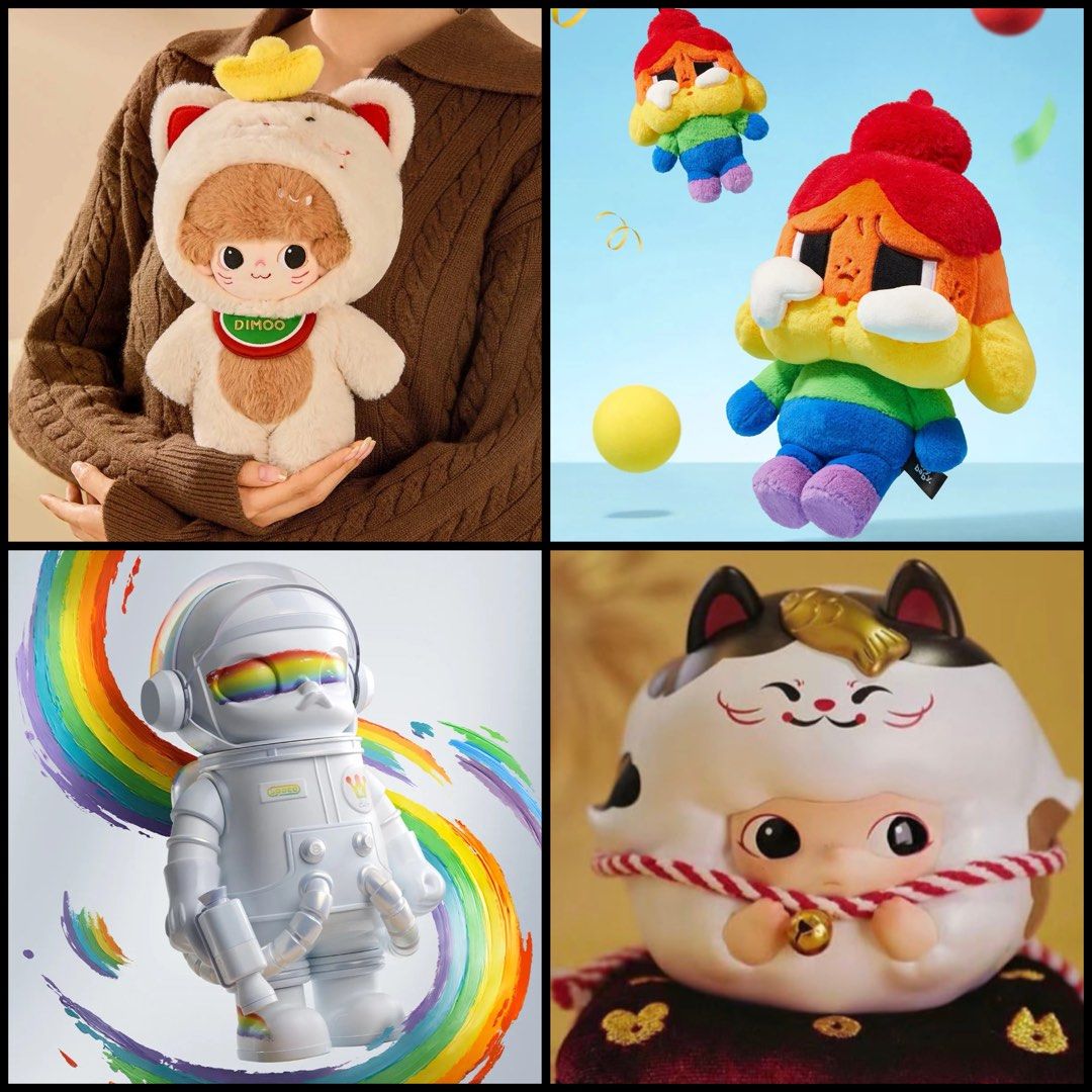 Popmart Dimoo Weaving Wonders Cotton Doll| Dimoo Fortune Cat| No Secret ...