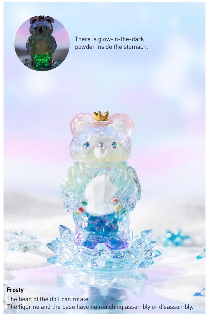 Popmart INSTINCTOY Muckey Celebration gift Series Figures Frosty ...