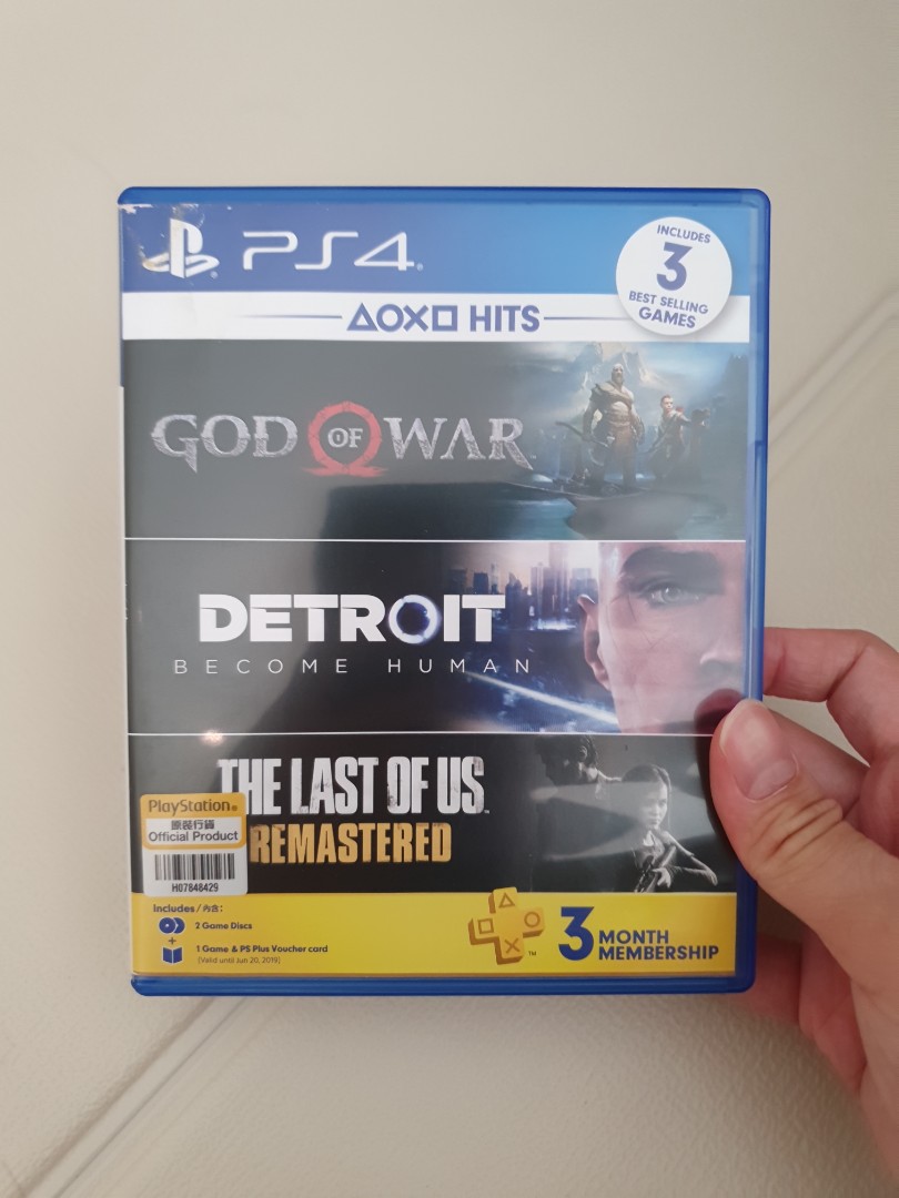 PS4 God of War + Detroit Become Human, Video Gaming, Video Games ...