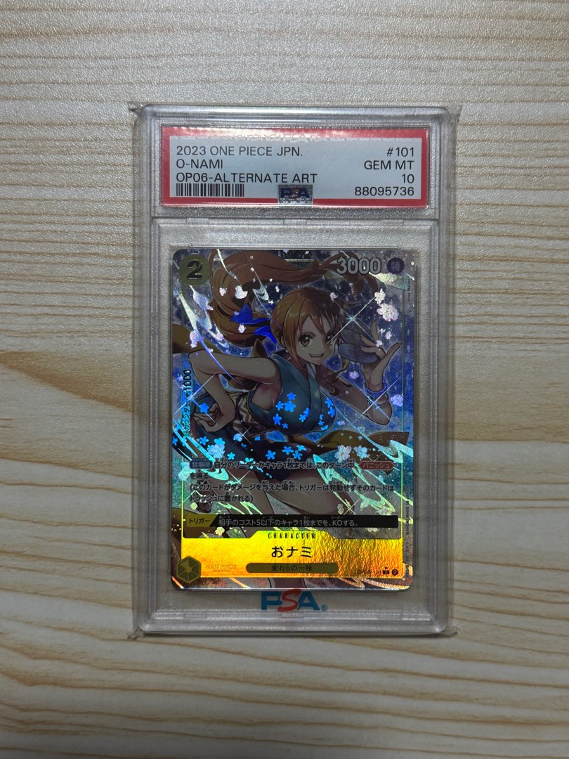 PSA 10 One Piece O Nami 101 OP06 Alternate Art, Hobbies & Toys, Toys & Games on Carousell