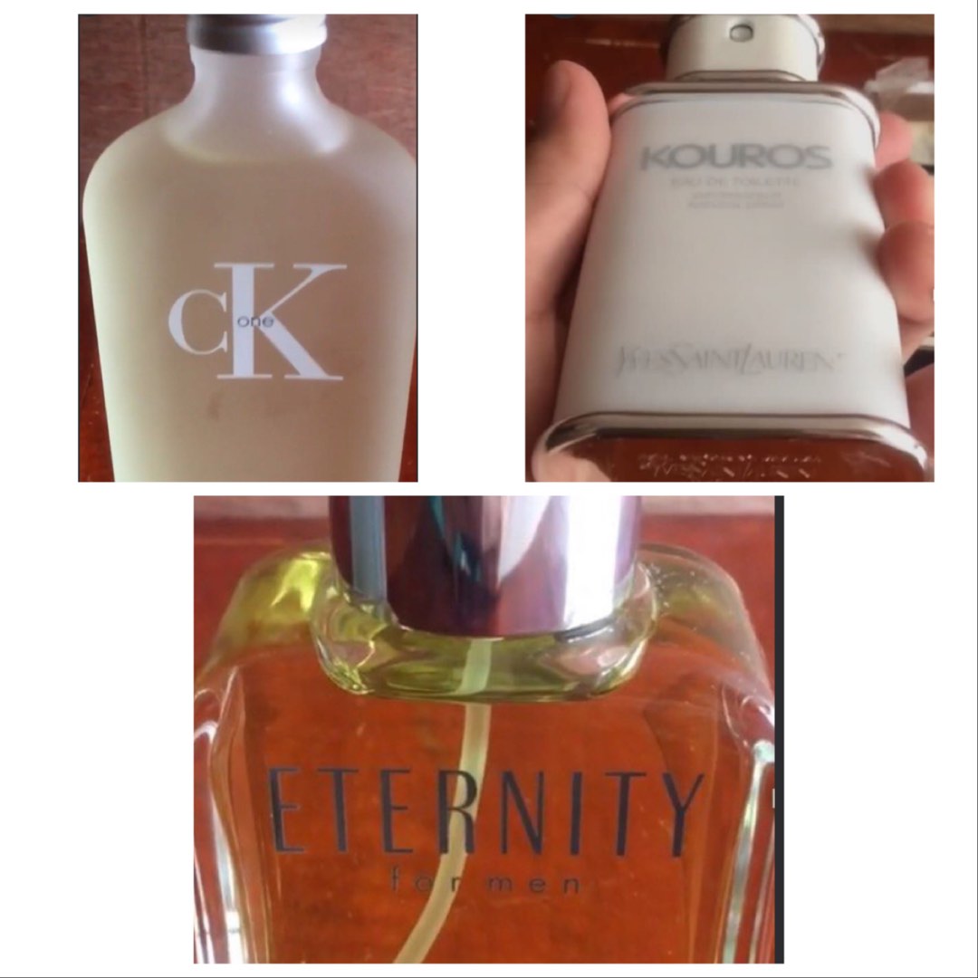 Reposting! Rare Vintage EDTs of 90s - KOUROS, cK one and ETERNITY ...