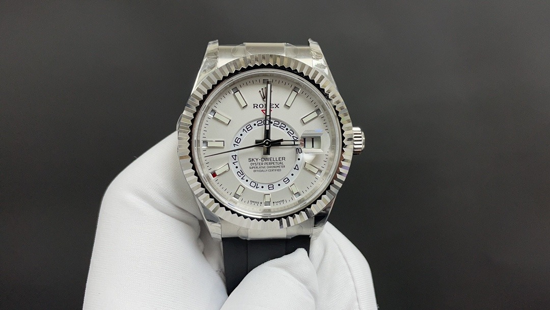 Rolex Skywalker White Case White Face Men's Watch, Men's Fashion ...