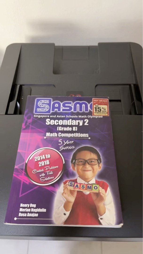 SASMO Secondary 2 (Grade 8) Math Competition 5 Year Series, Hobbies ...