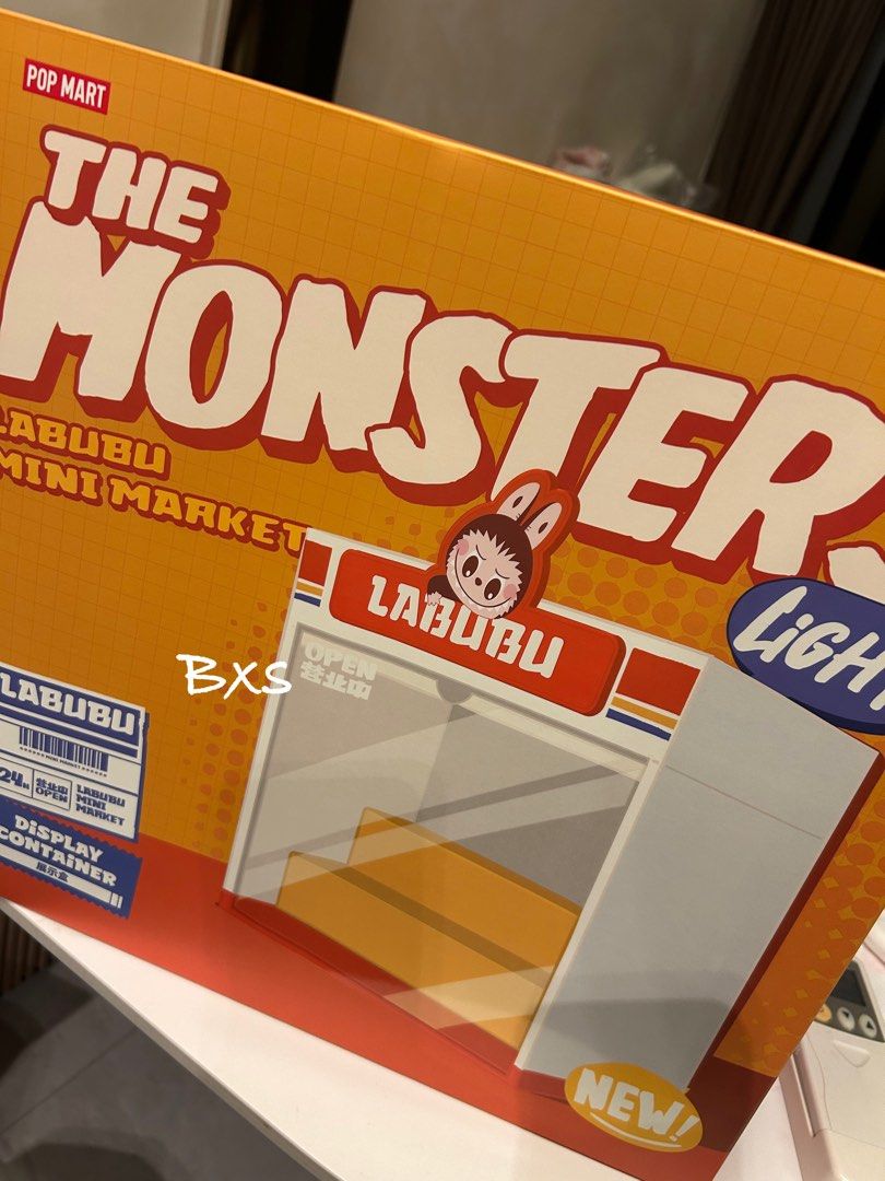 Sealed instock Authentic popmart wacky mart Labubu display container ...