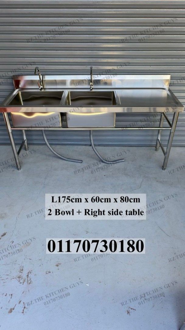 SINK HEAVY DUTY SINKI DOUBLE BOWL, TV & Home Appliances, Kitchen ...