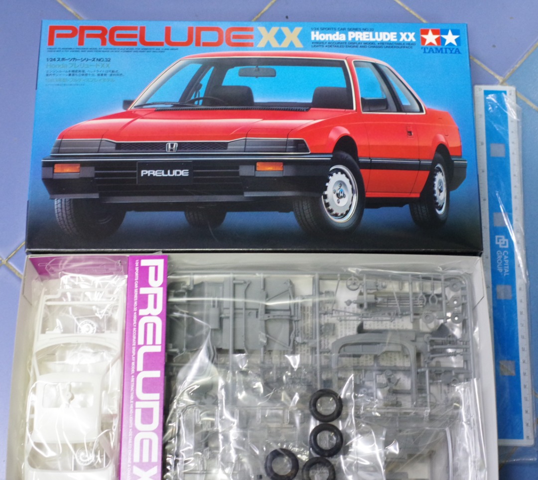 全新-Tamiya-田宮-24032 -1/24-本田- Honda Prelude XX-w/engine details-M-300 ...