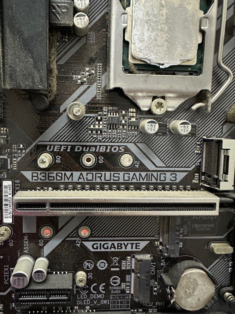 [Used] Gigabyte B360M Aorus Gaming 3 motherboard, Intel i5 8400 CPU and ID Cooler, Computers ...