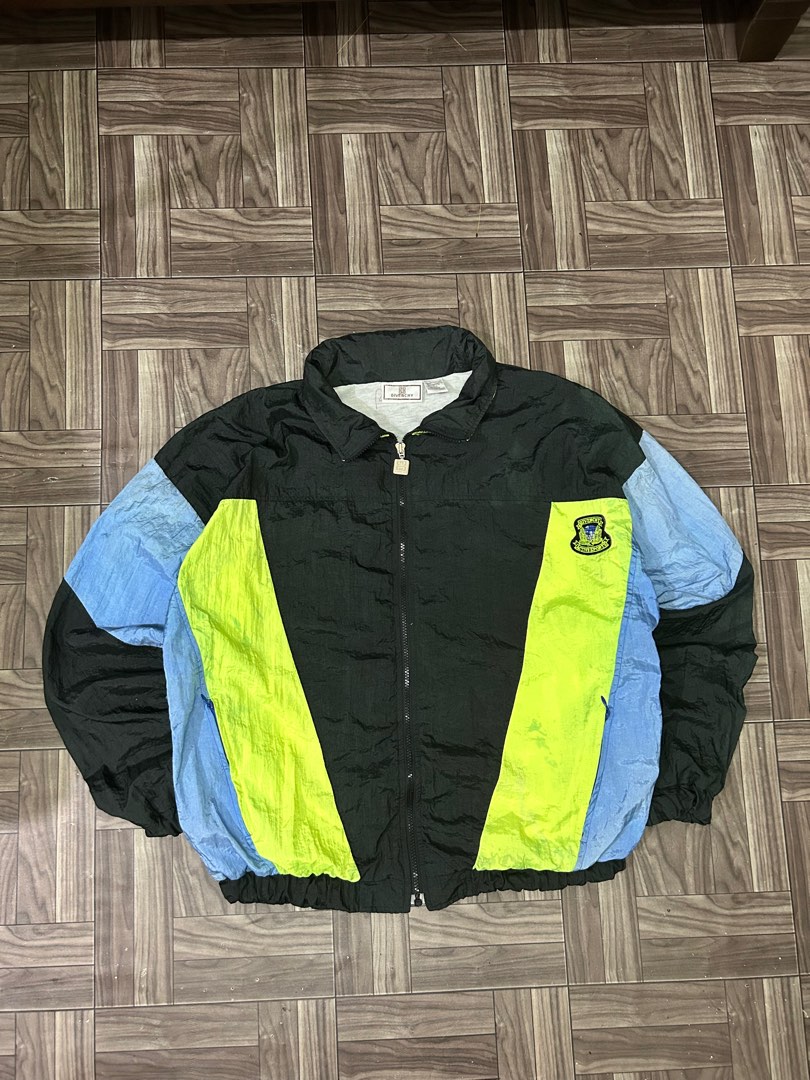 Vintage 90s GIVENCHY Active Sport Mini Logo Windbreaker Track Jacket ...