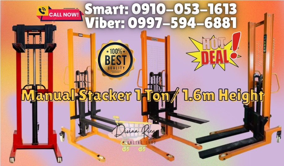 1.6 LIFTING HEIGHT MANUAL STACKER ON-HAND 1 TON, Commercial ...