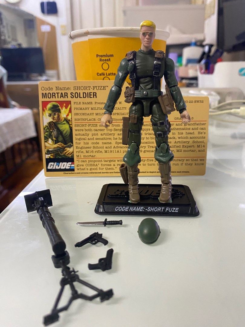 2007 GI Joe 25th Anniversary Short Fuze V6 Figure G.I. Joe Mortar ...