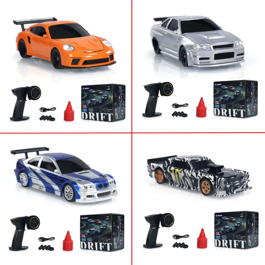 2.4G RC Drift Car 1/43 4WD Remote Control Car High Speed Four Wheel ...