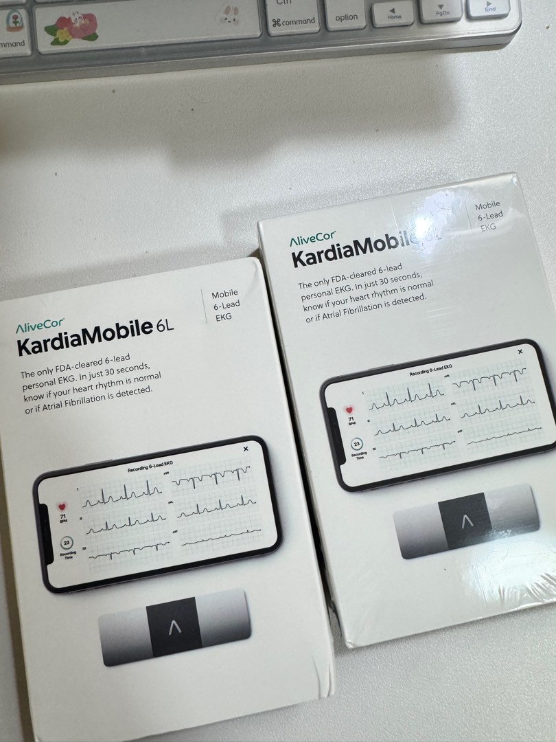 6 Lead Mobile ECG - Kardia Mobile, Health & Nutrition, Health Monitors ...