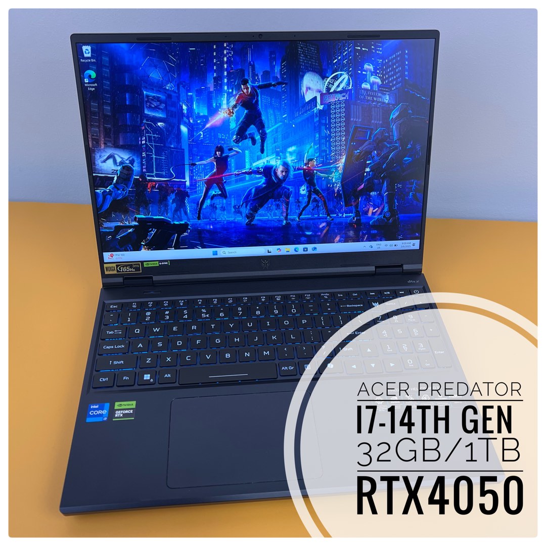 Acer Predator i7-14th Gen, 32GB RAM, 1TB SSD, RTX4050, Computers & Tech ...