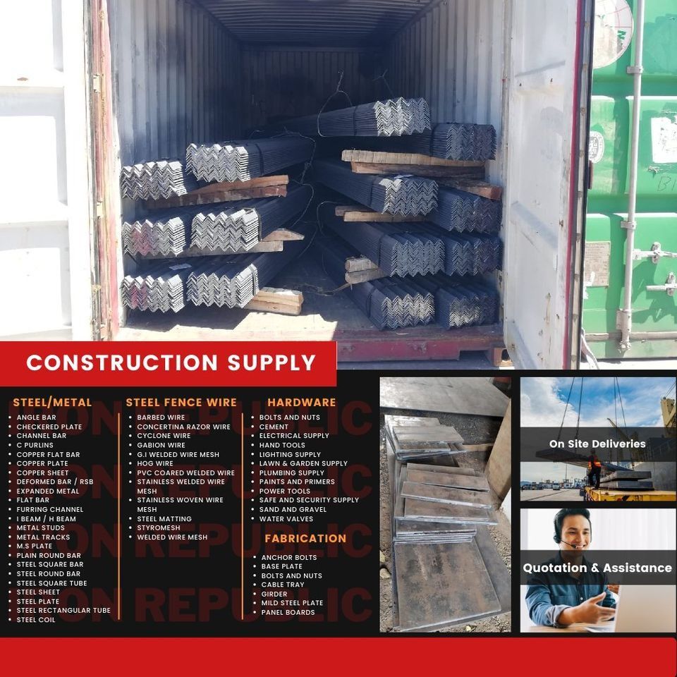ANGLE BAR, TUBULAR, MS PLATE, C PURLINS, C CHANNEL, I BEAM, H BEAM ...