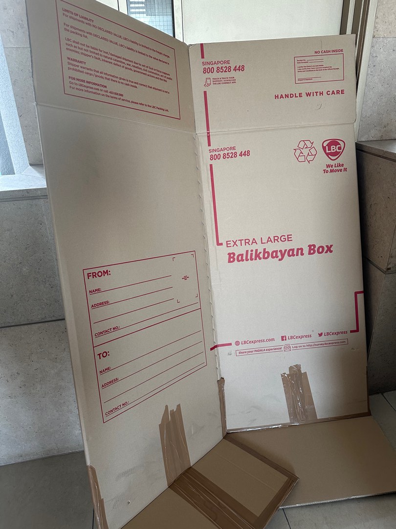 Balikbayan Boxes XL (2) L (1), Furniture & Home Living, Home ...