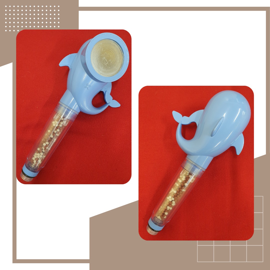 Bebesia ORIGINAL Dolphin Filter Shower Head and Filter Refills, Babies ...