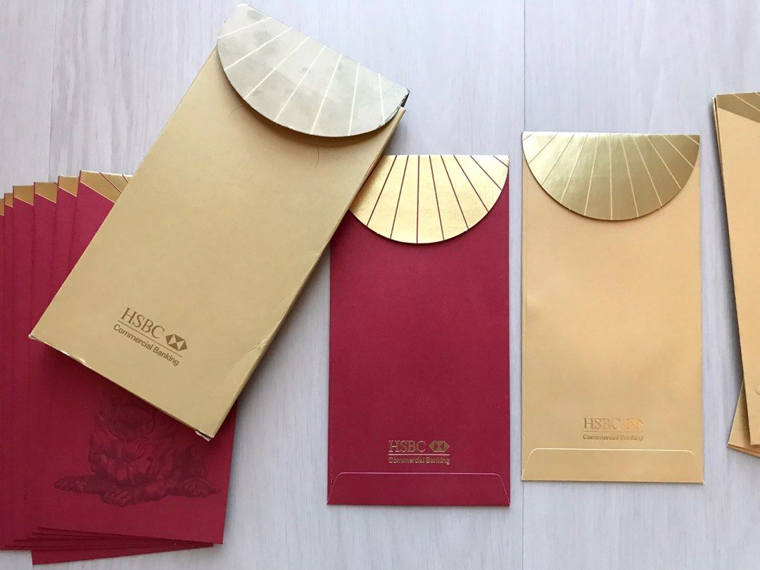 Box+16pcs HSBC 2018 lion red packet / ang pow pao, Hobbies & Toys ...