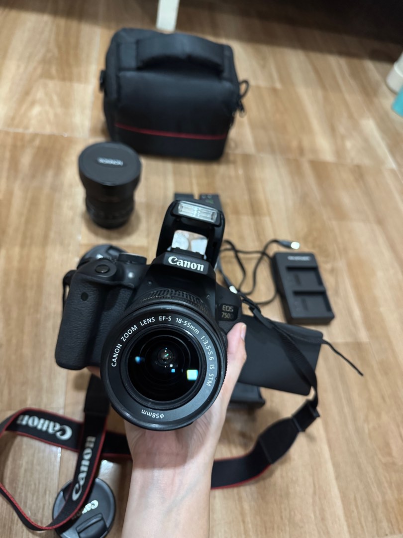 Canon 750D DSLR Camera with 18-55 EFS Lens/50mm Yongnuo Lens and ...