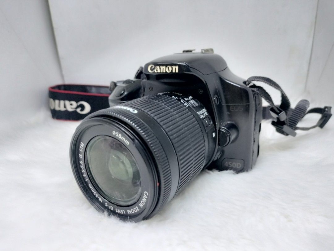 canon eos 450d with 18-55mm lens, Photography, Cameras on Carousell