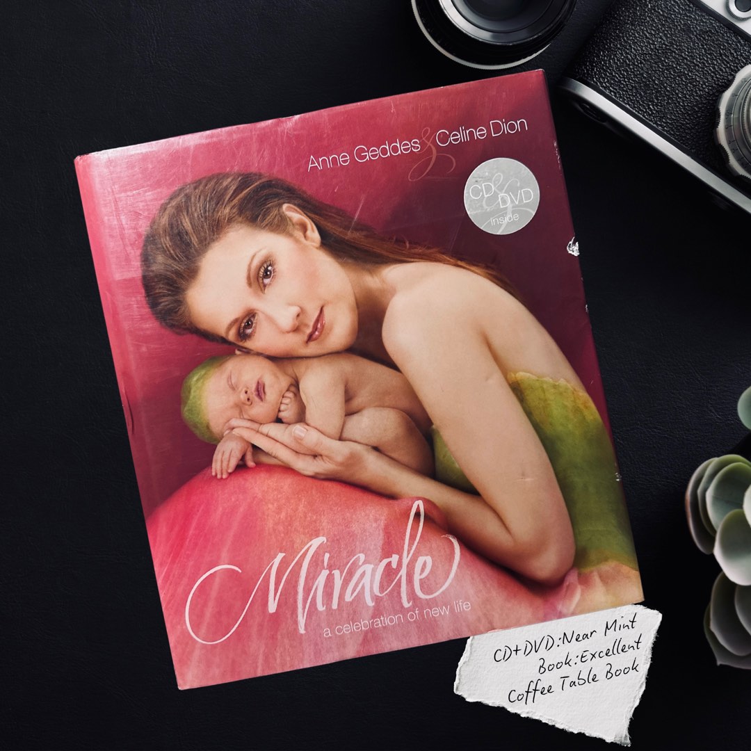 Celine Dion Miracle CD + DVD Coffee Table Book Original CDs Celine Dion ...