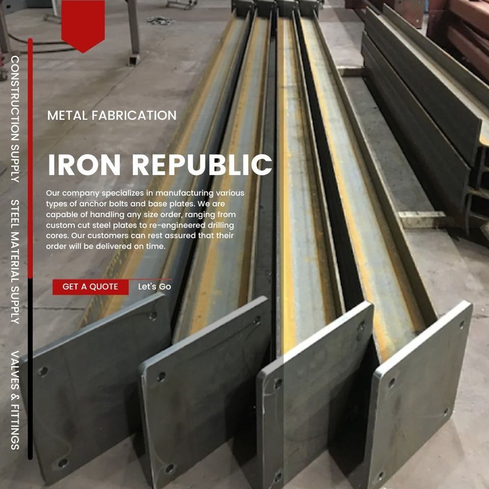 Column Support | Base Plate for Anchoring | Flat Supporting Plate | I ...