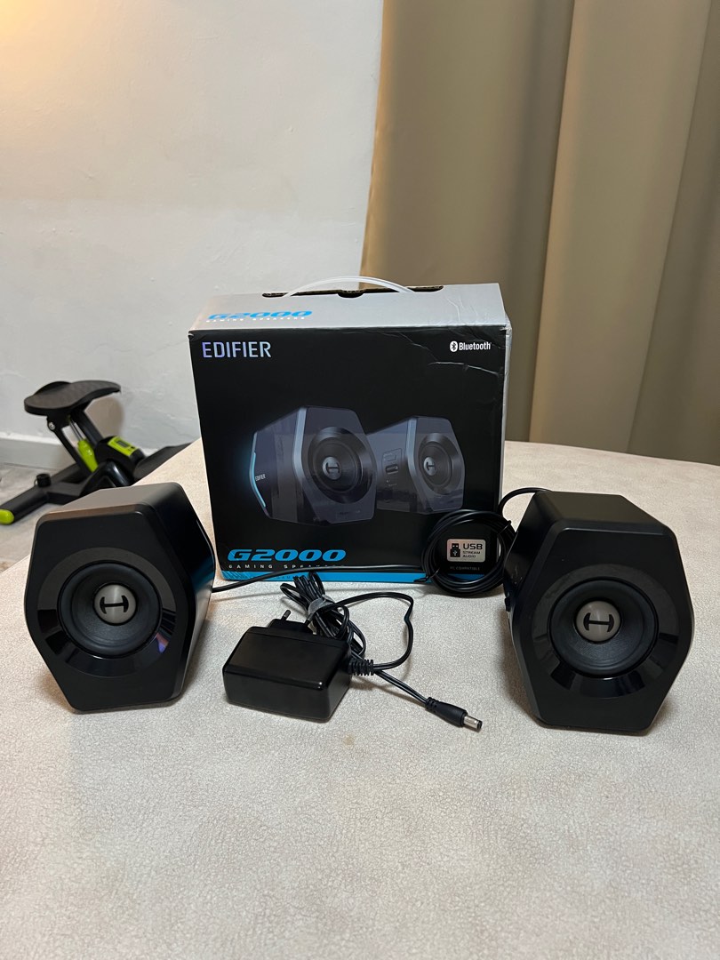 Edifier Hecate G2000 2.0 Bluetooth Gaming Speaker - RGB Lighting | Subwoofer Output | 32W RMS ...