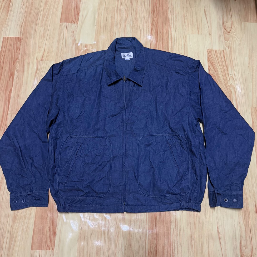 Edwin richman jacket harrington denim lembut, Men's Fashion, Coats ...