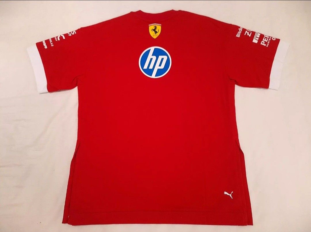 Ferrari F1 PUMA driver T shirt M 2025 Hamilton Leclerc IBM Peroni ...