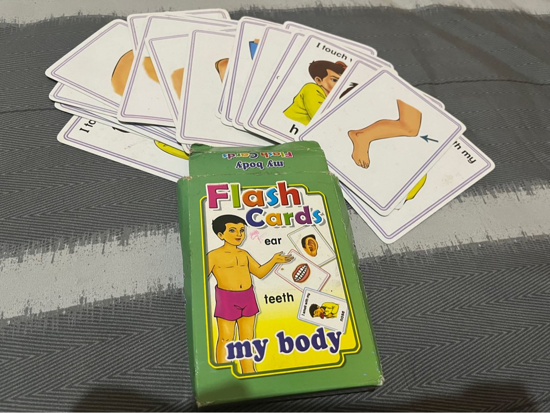 Flash Card My Body, Bayi & Anak, Mainan & Baby Walker di Carousell