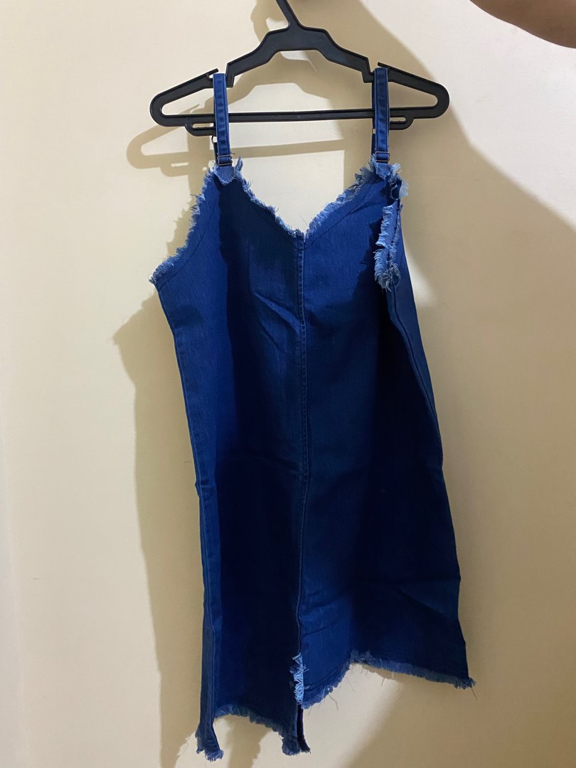 Folded & Hung Denim Jump Dress, Women's Fashion, Dresses & Sets ...