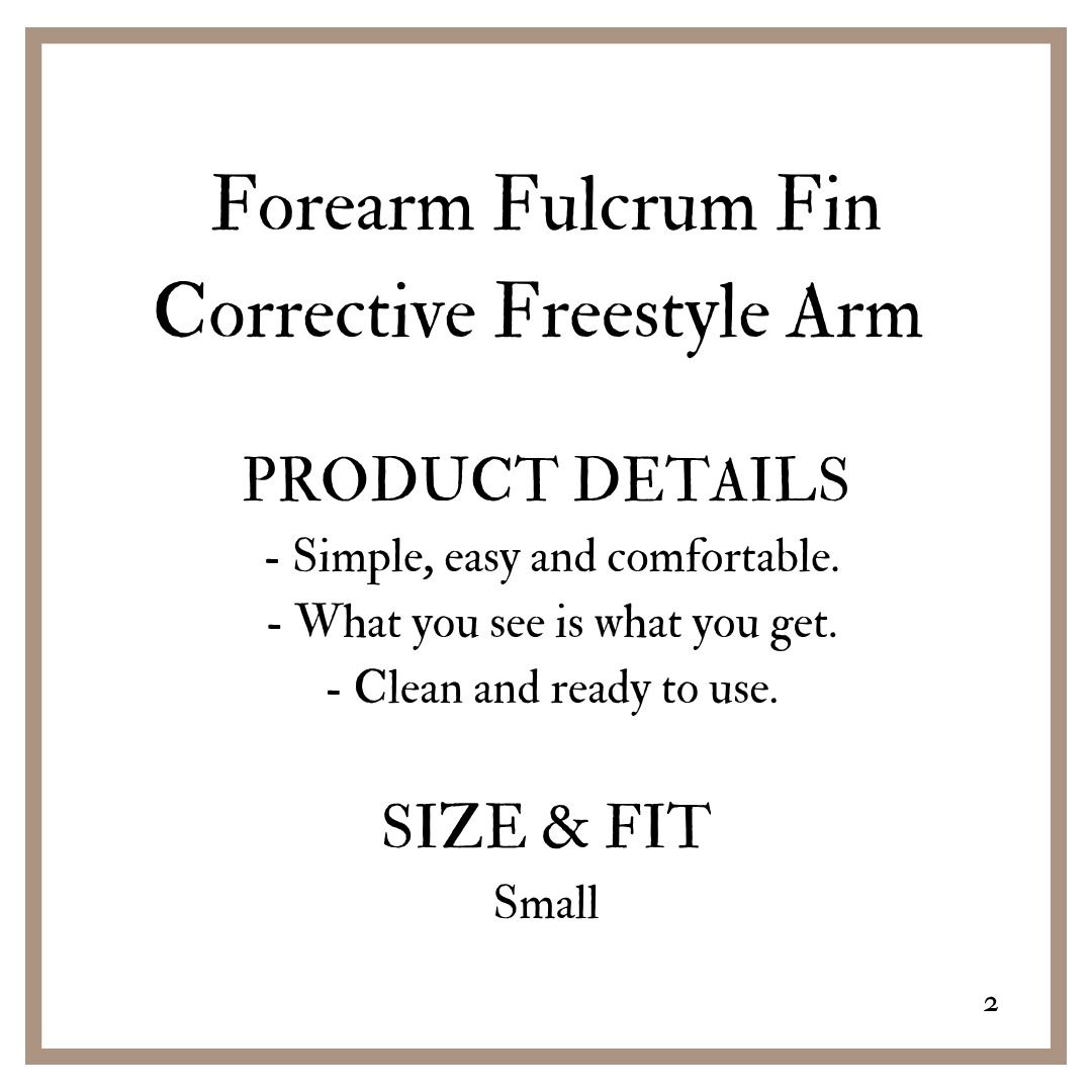 Forearm Fulcrum Fin Corrective Freestyle Arm, Sports Equipment, Other ...