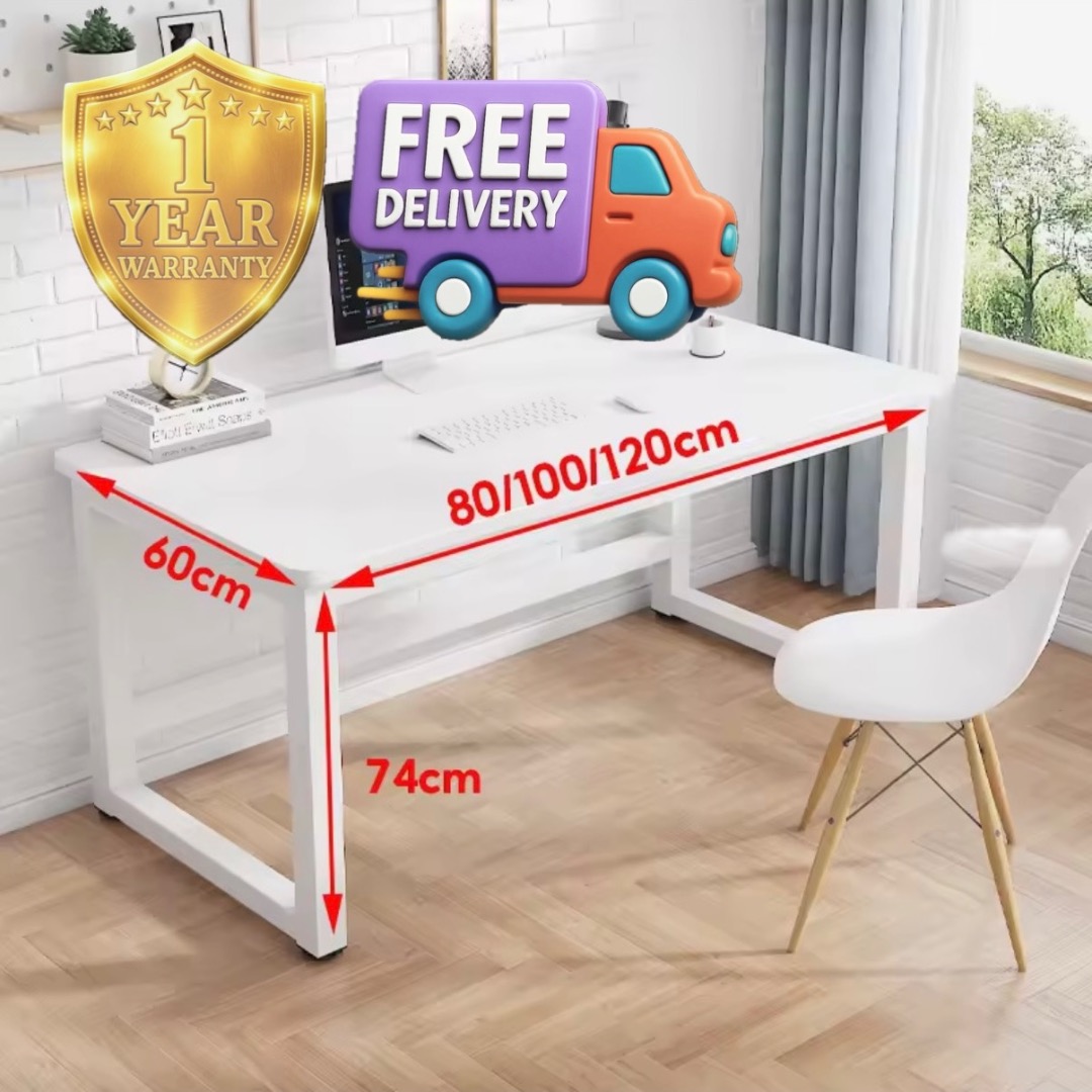 [FREE DELIVERY] Minimalist Computer Table | Modern Study Writing Desk ...