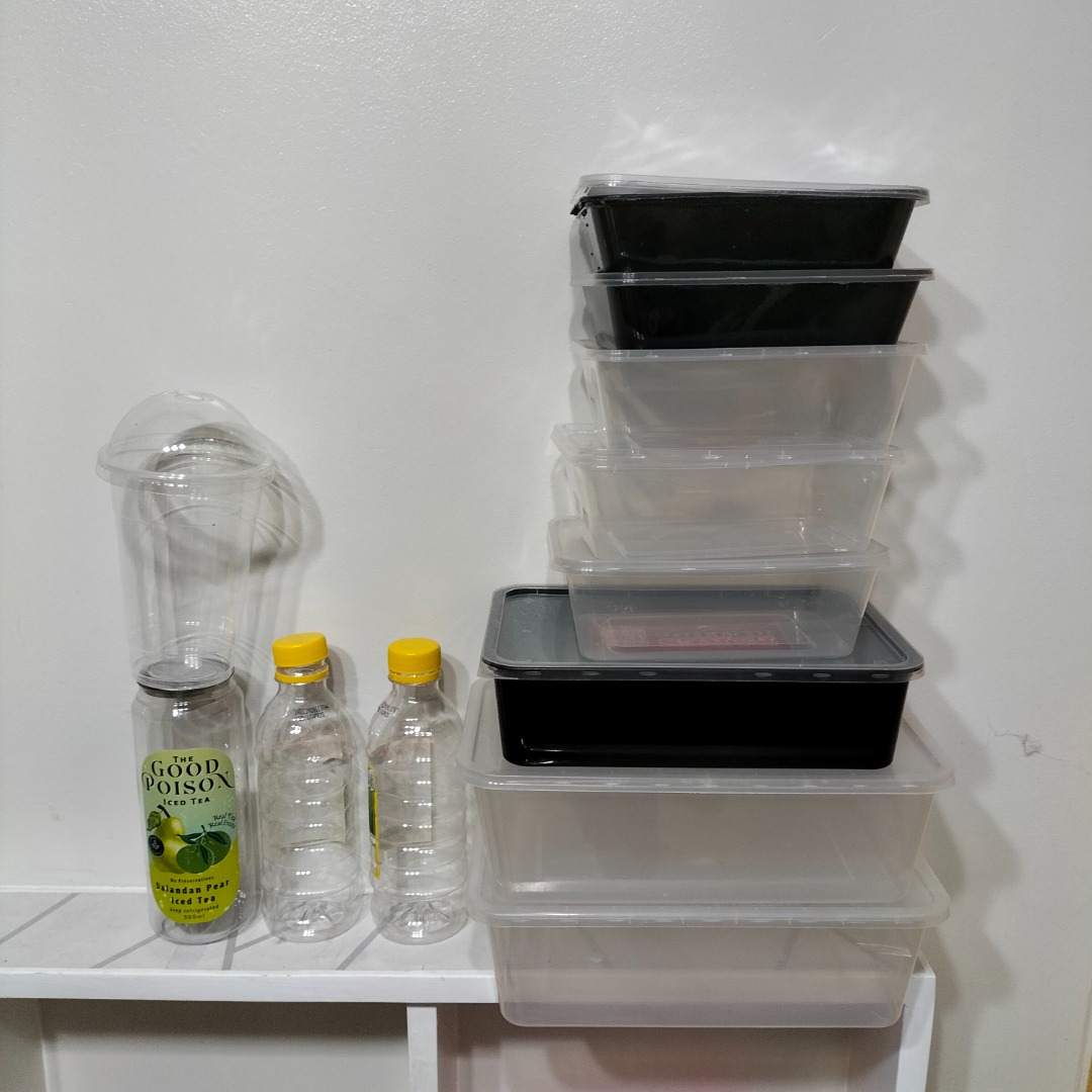FREE used plastic containers, Furniture & Home Living, Home Improvement ...