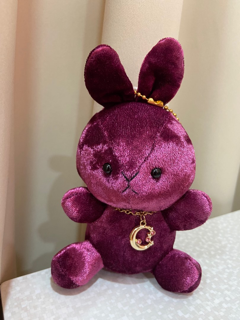Happy Birthday July Rabbit Plush Keychain, Hobbies & Toys, Toys & Games ...