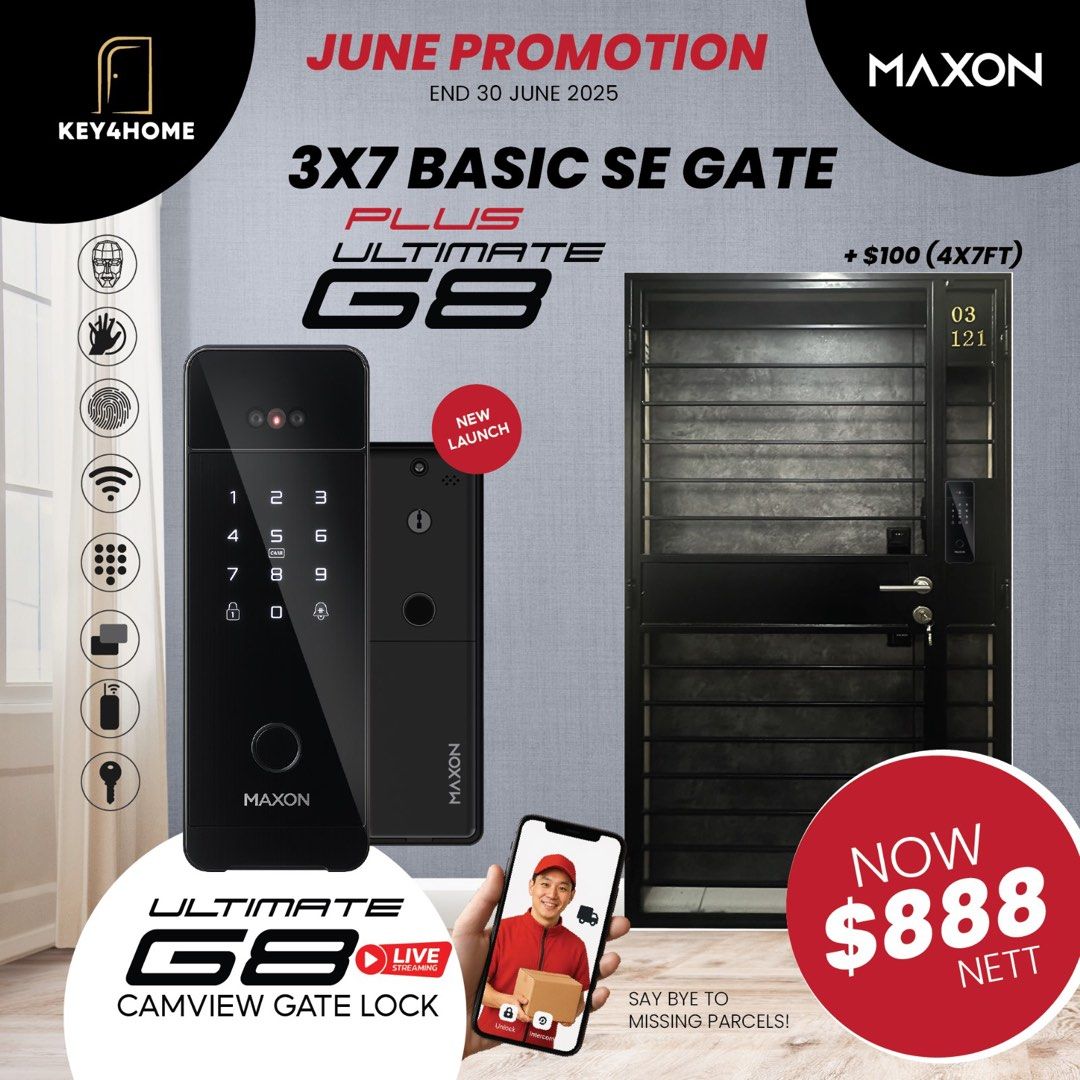 HDB Mild Steel Gate + MAXON G8pro The ultimate Palm vein, face ...