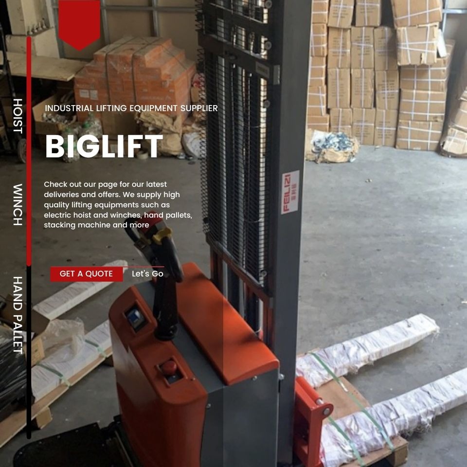 Heavy Duty Stacking Machine / Electric Stacker / Manual Stacker / Winch ...