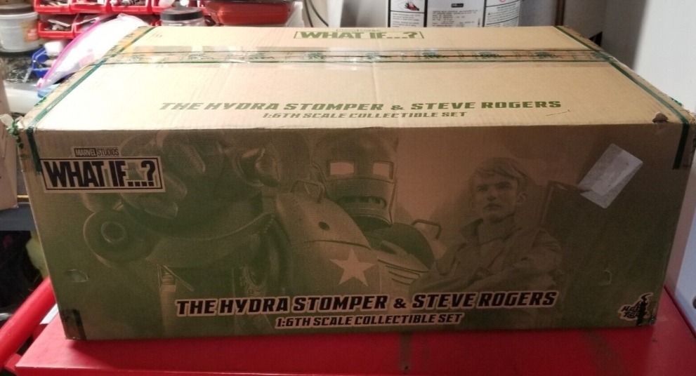Hot Toys Marvel What If? Steve Rogers & Hydra Stomper Set Sealed not ...