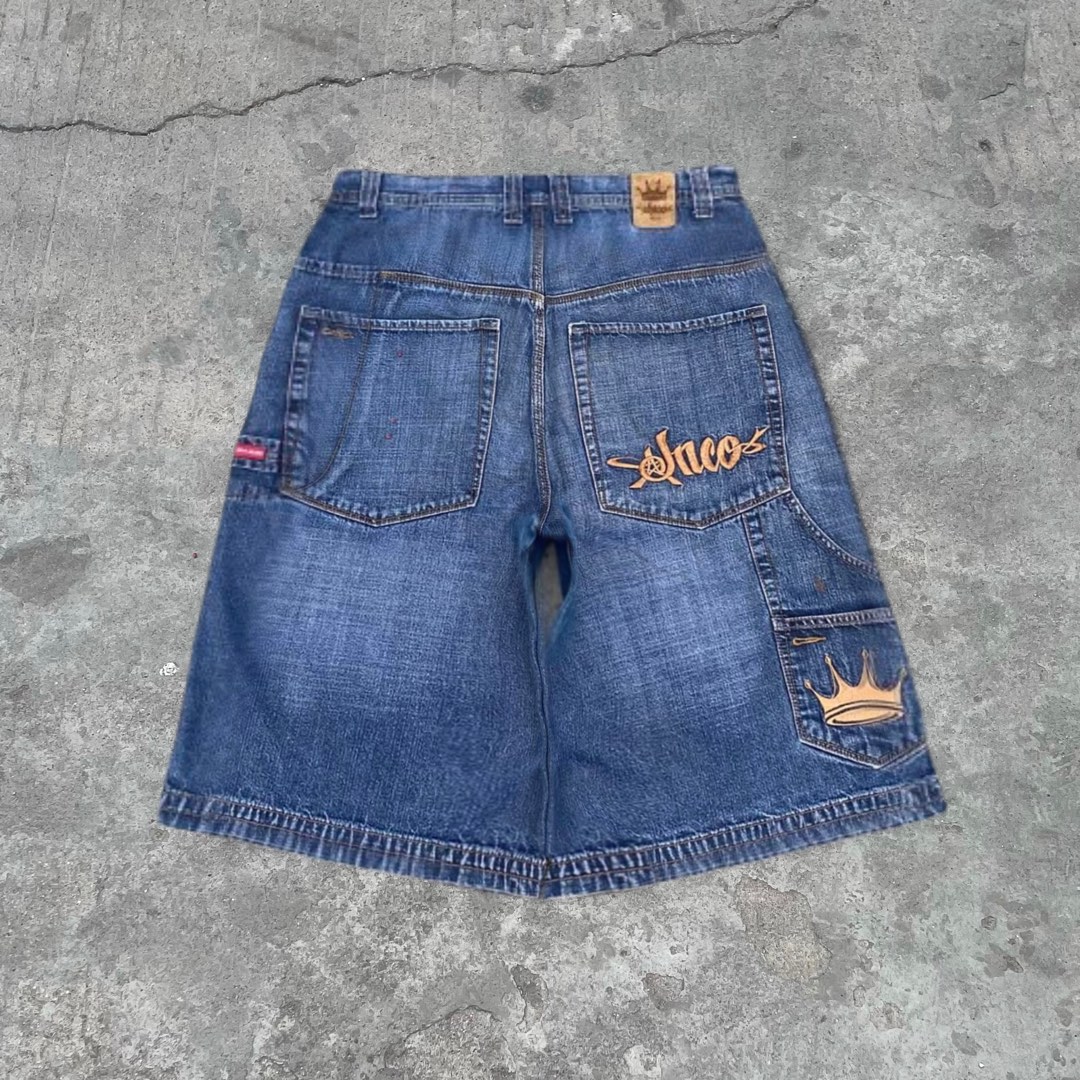 JNCO CROWN OG LOGO, Men's Fashion, Bottoms, Shorts on Carousell