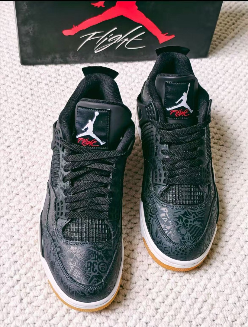 Jordan Air Jordan 4 black laser, Men's Fashion, Footwear, Sneakers on ...