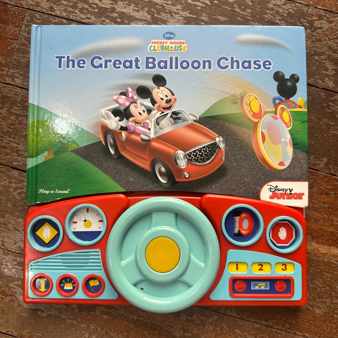 Large Disney Mickey Mouse Wheel Baby Children Kid Toddler Sound Board ...