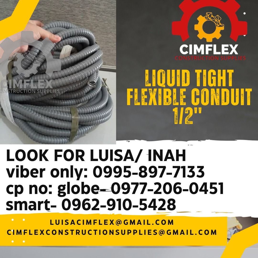 liquid tight flexible conduit 1/2'', Commercial & Industrial, Construction Tools & Equipment on ...