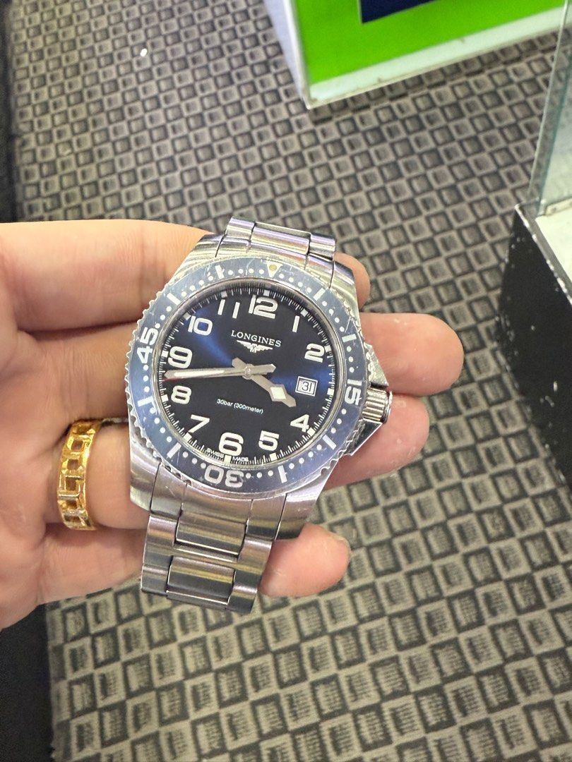 LONGINES HYDRO CONQUEST SWISS MADE DIVERS 300M, Luxury, Watches on Carousell