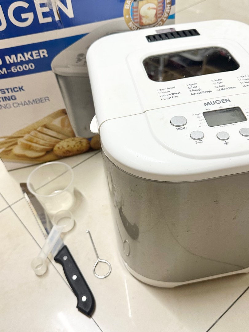 MUGEN Bread Maker XBM-6000, Furniture & Home Living, Kitchenware ...