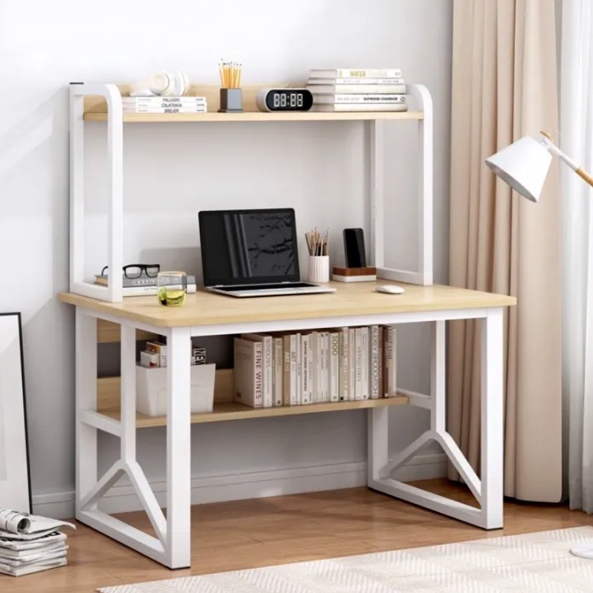 Multi-Tier Study Desk Shelf | Space-Saving Study Table Design | Modern ...