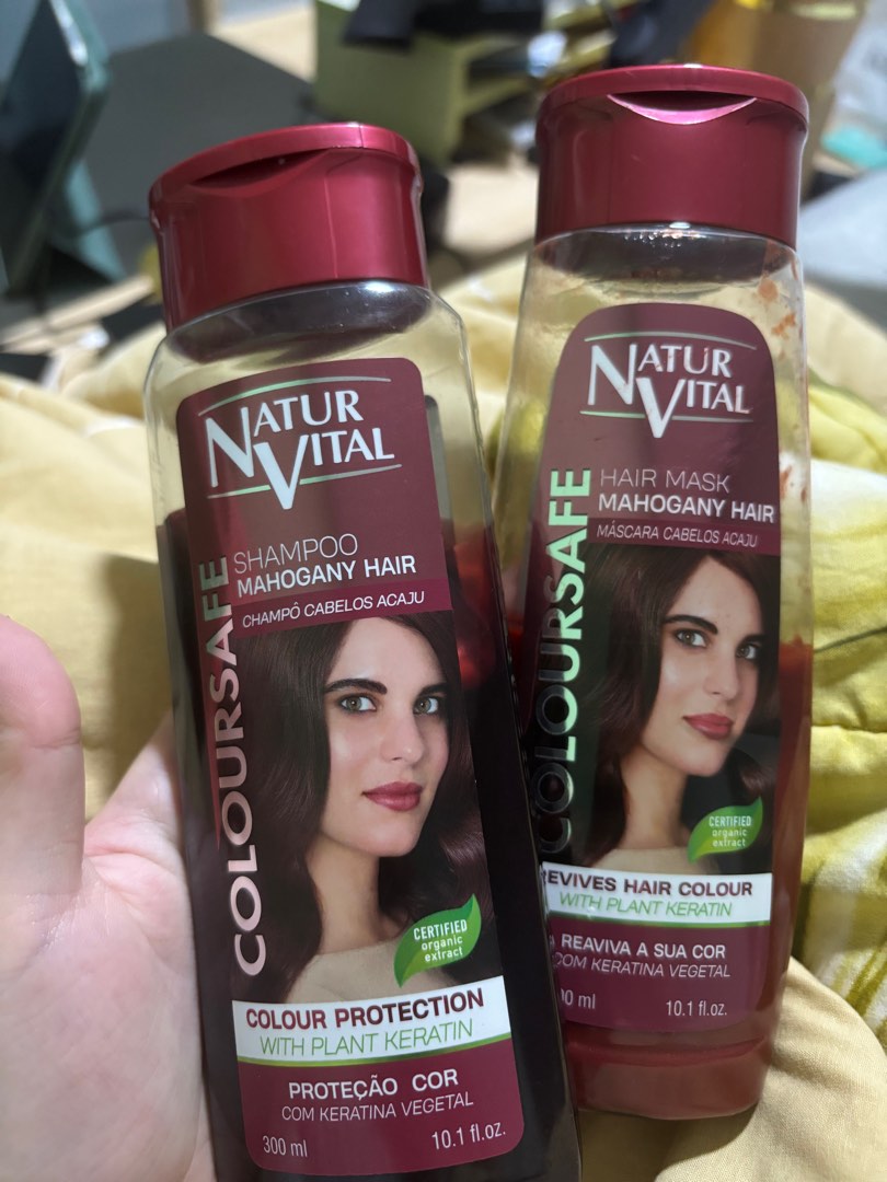 Natur Vital Colour protection shampoo and hair mask, Beauty & Personal ...