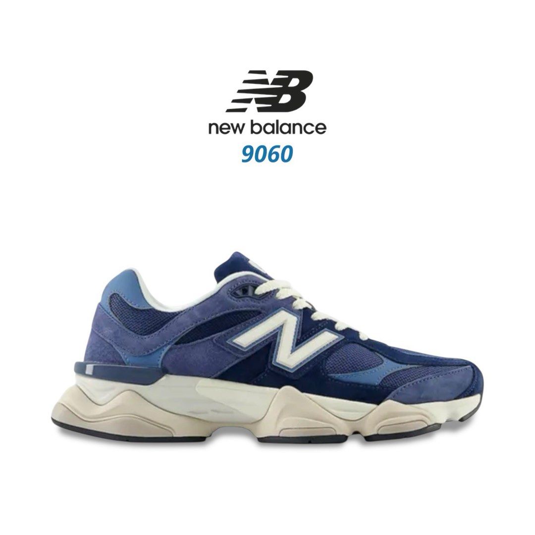👟New Balance 9060 Midnight Blue 午夜藍 運動休閒鞋｜深藍｜藍白｜蔚藍｜水手藍｜白N字｜跑鞋｜慢跑鞋｜皮革｜網眼 ...
