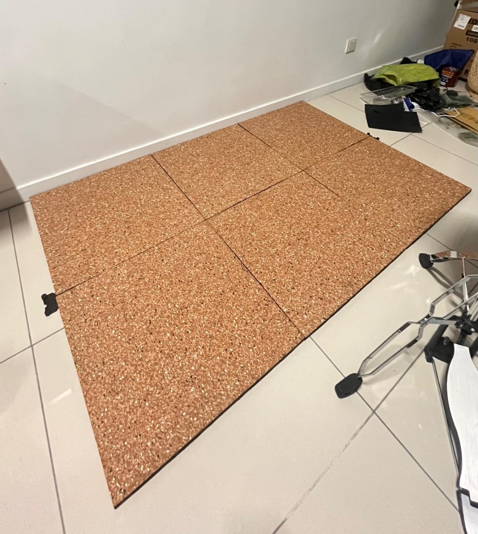 (New) Heavy-Duty Gym Mats. Vibration Dampening for Weight Bench, Squat ...